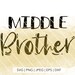 Big Brother, Middle Brother, Little Brother Matching SVG Png Cutting ...