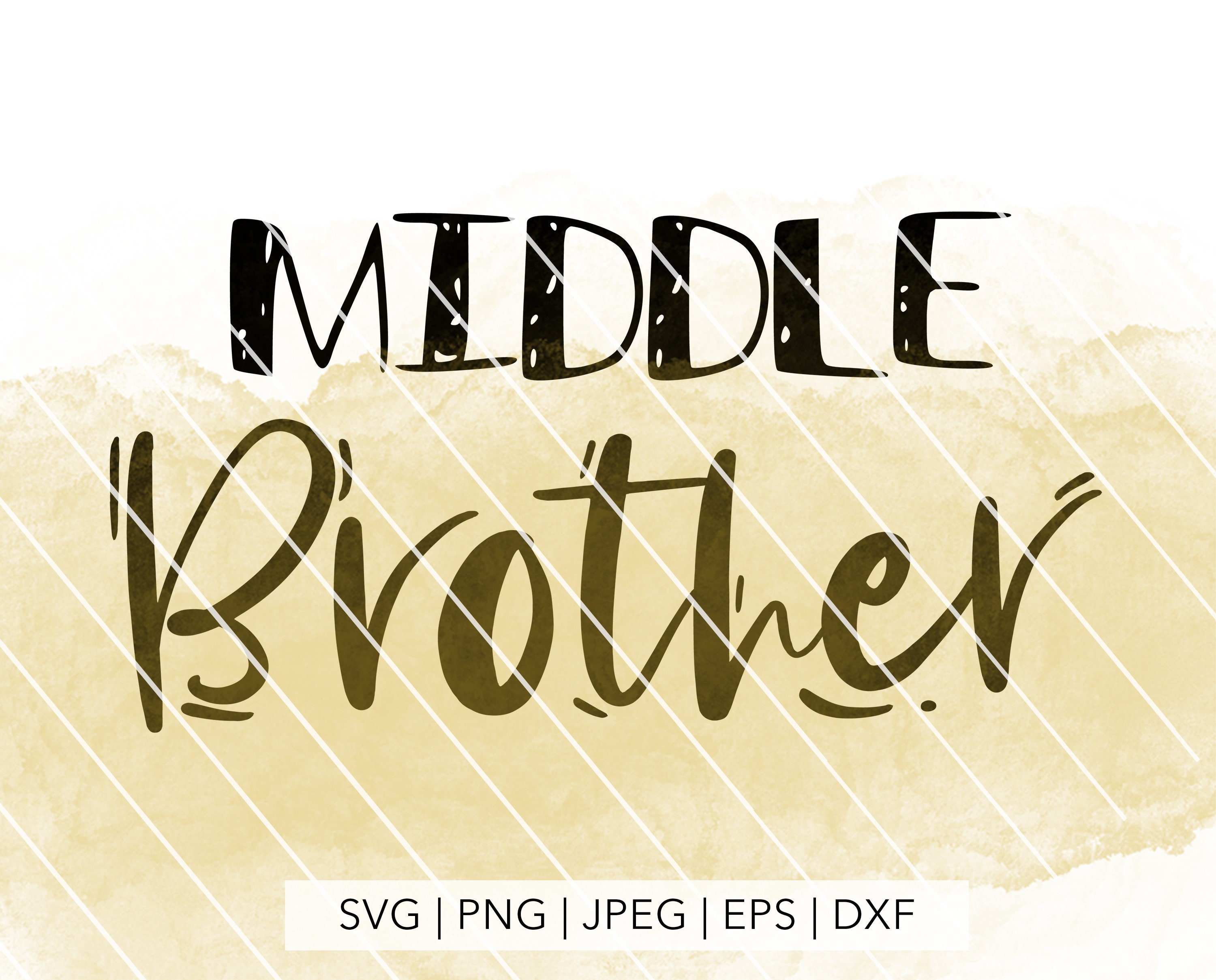 Big Brother Middle Brother Little Brother Matching SVG Png | Etsy