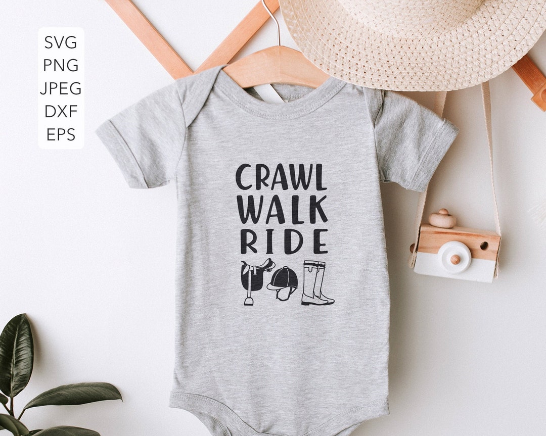 Crawl Walk Ride Svg Cutting Files for Cricut - Etsy