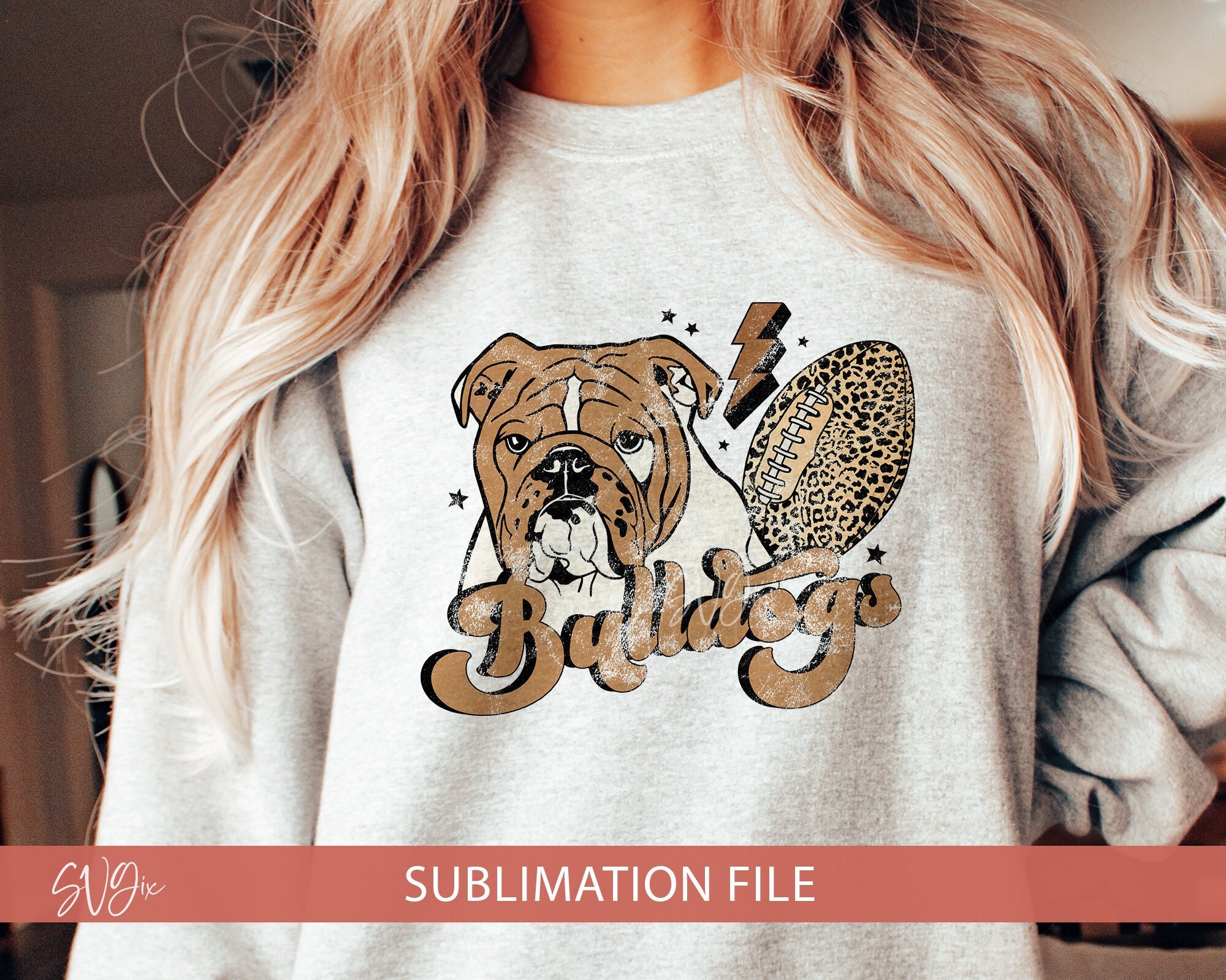 Bulldogs Leopard Print PNG Bulldogs Football Png Sublimation - Etsy