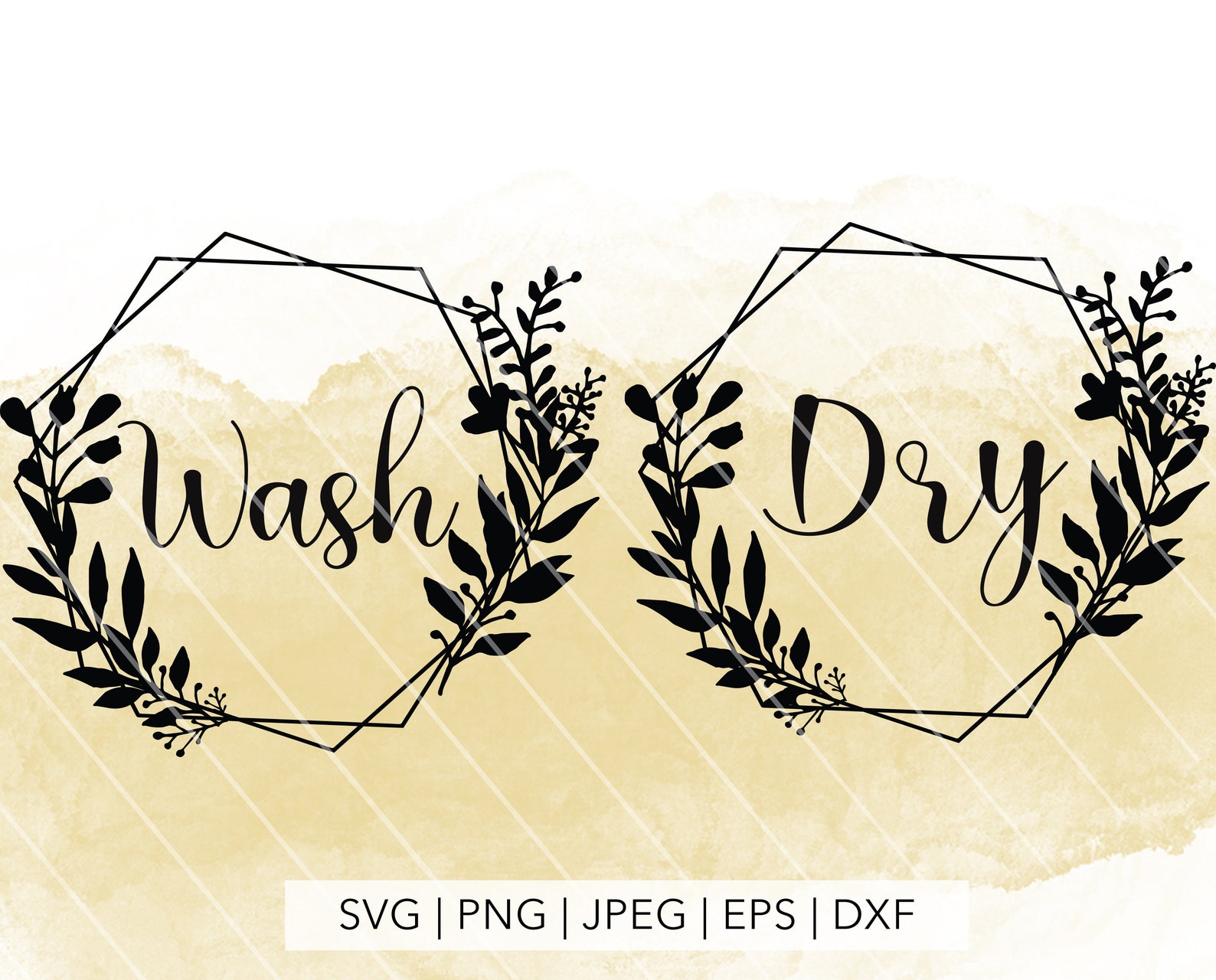 Wash Dry SVG Washer Dryer SVG Laundry Svg Files for Cricut - Etsy