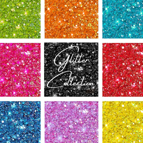 Glitter Digital Paper - Etsy