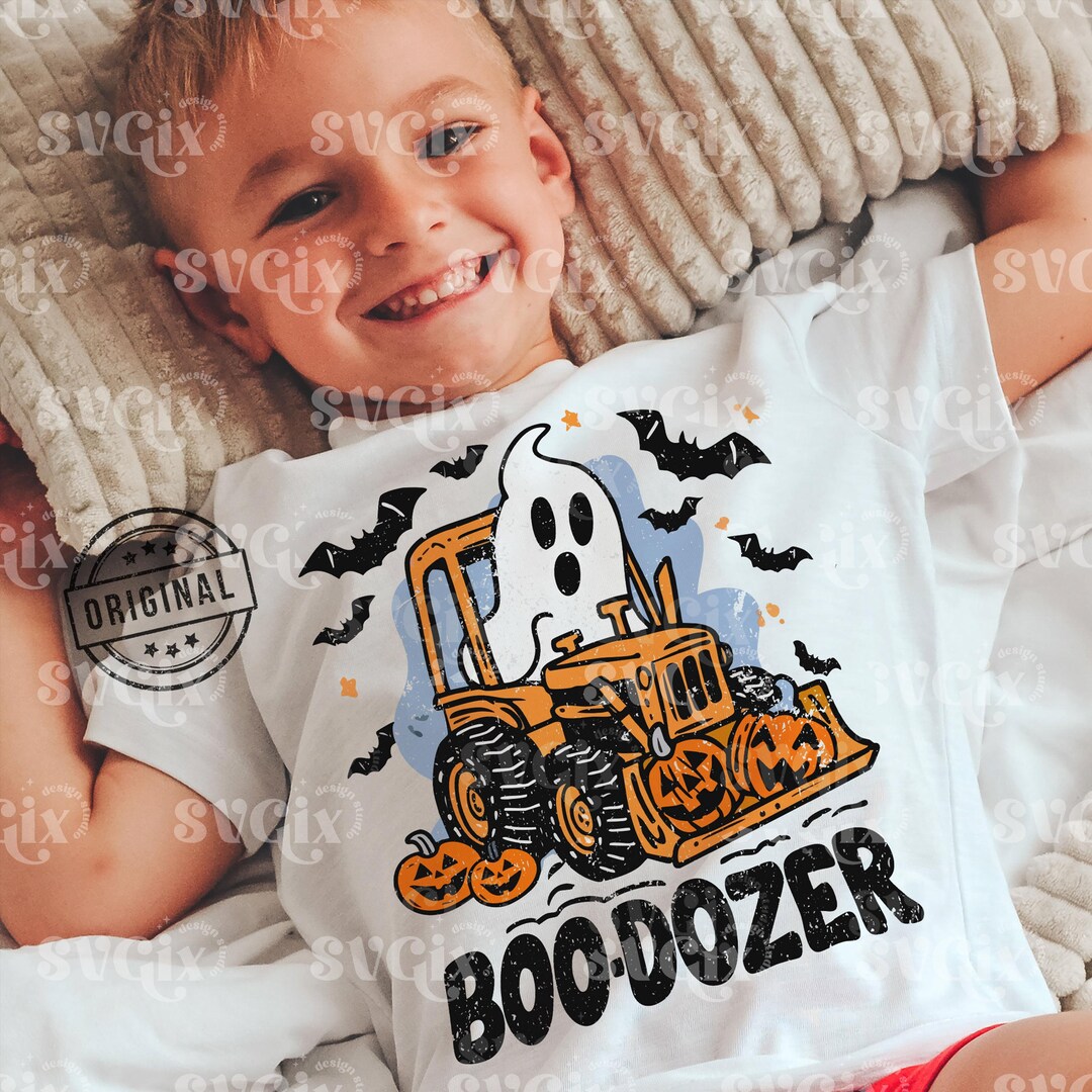 Boo Dozer SVG PNG, Boy Fall PNG, Halloween Kid Png, Funny Halloween Png ...