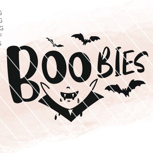 Boo-bies SVG, Boobies Svg, Baby Boy Halloween Svg, Funny Halloween Svg ...