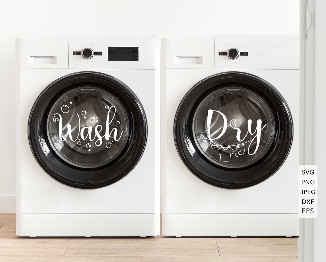 Wash Dry SVG, Washer Dryer SVG, Laundry Svg Cut Files - Etsy