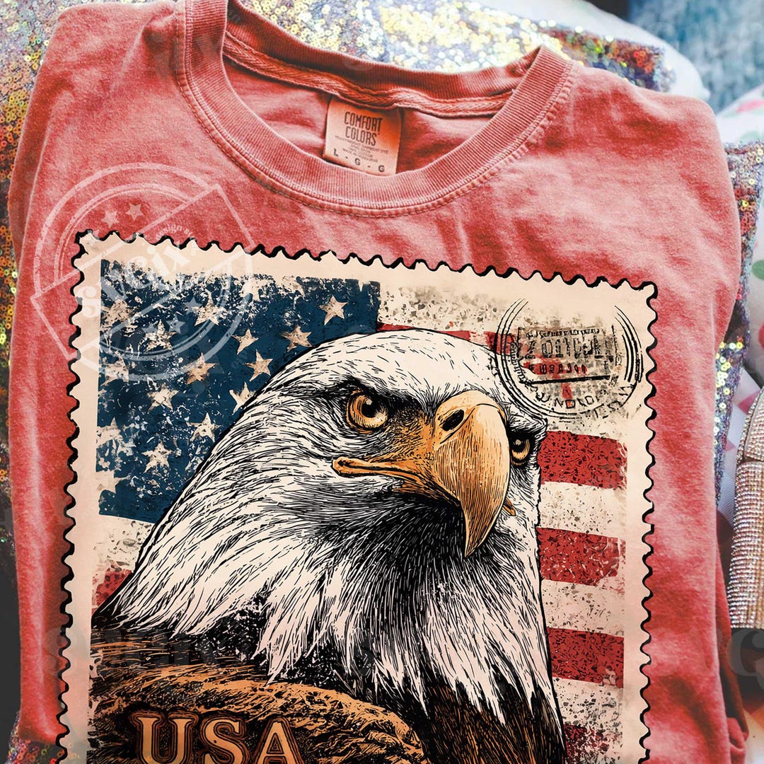 FOJ Eagle PNG, Patriotic Eagle PNG, Eagle 4th July Png, Eagle Stamp Png ...