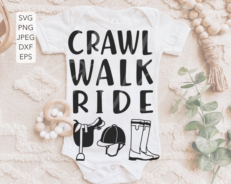 Crawl Walk Ride svg Cutting files for Cricut | Etsy