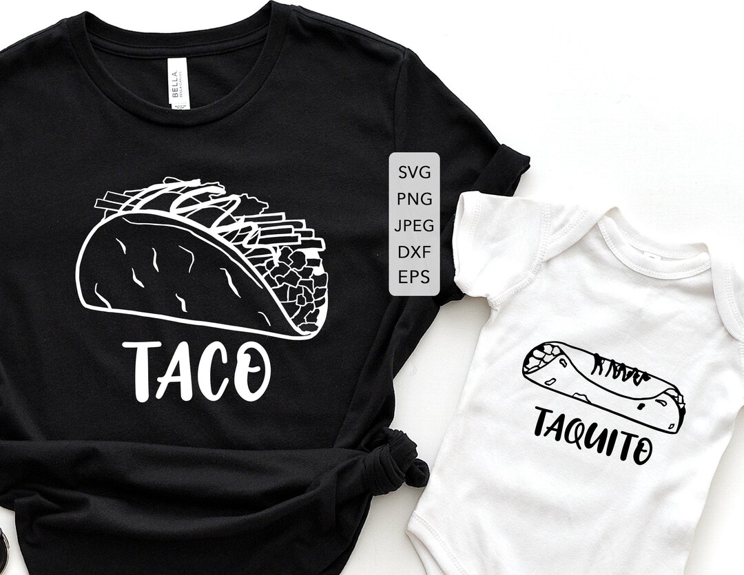 Taco Taquito SVG, Taco Taquito Png Cutting Files for Silhouette and ...