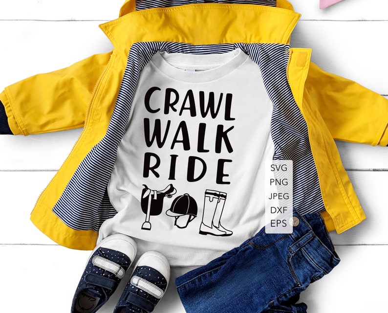 Crawl Walk Ride svg Cutting files for Cricut | Etsy