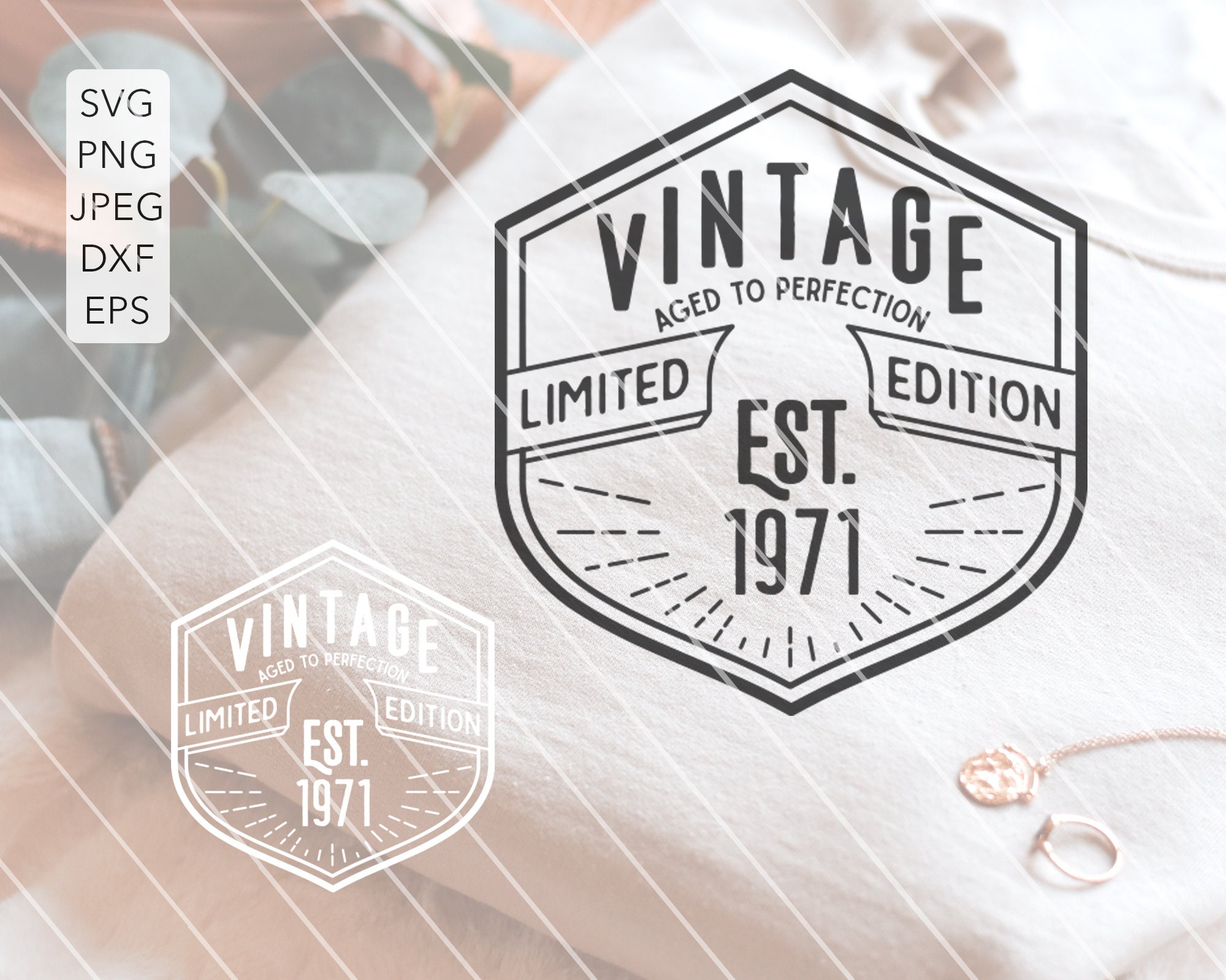 Vintage 1971 Svg 1971 Birthday Svg Retro Birthday 1971 SVG | Etsy