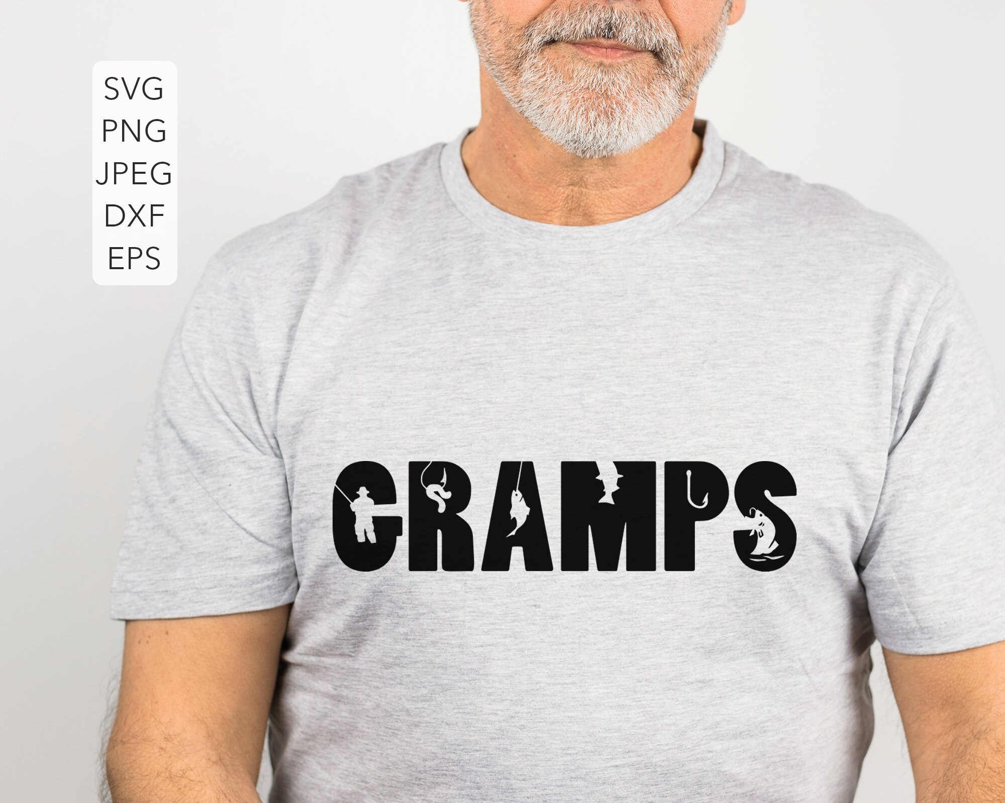 Gramps Svg Gramps Fishing Svg Grandfather SVG Grandfather | Etsy