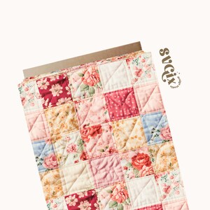 Pastel Pink Patchwork Quilt Seamless Print for Sublimation by Svgix - Etsy
