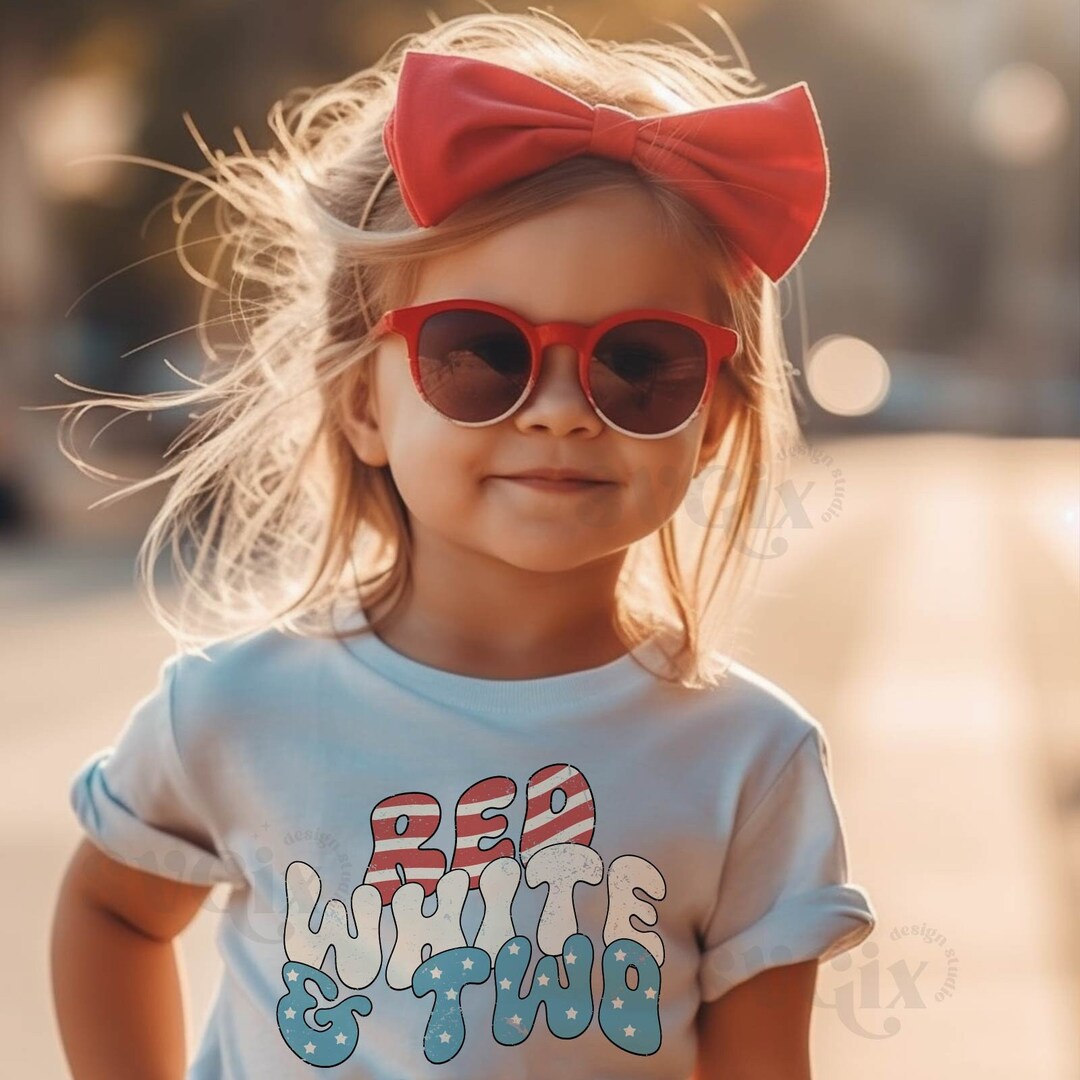 Red White and Two PNG Svg Fourth of July 2nd Birthday SVG - Etsy