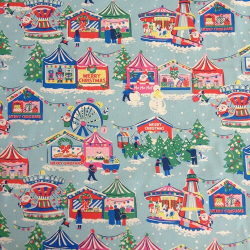 Cath Kidston Clocks Blue 100% Cotton Duck Fabric by the - Etsy