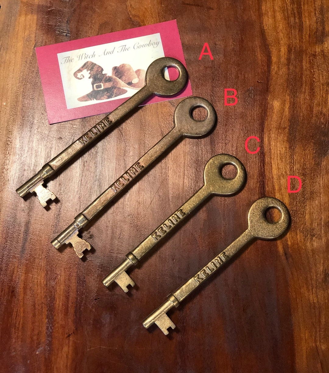 Vintage Keline Caboose Key, Brass Railroad Key, Divination, Protection ...