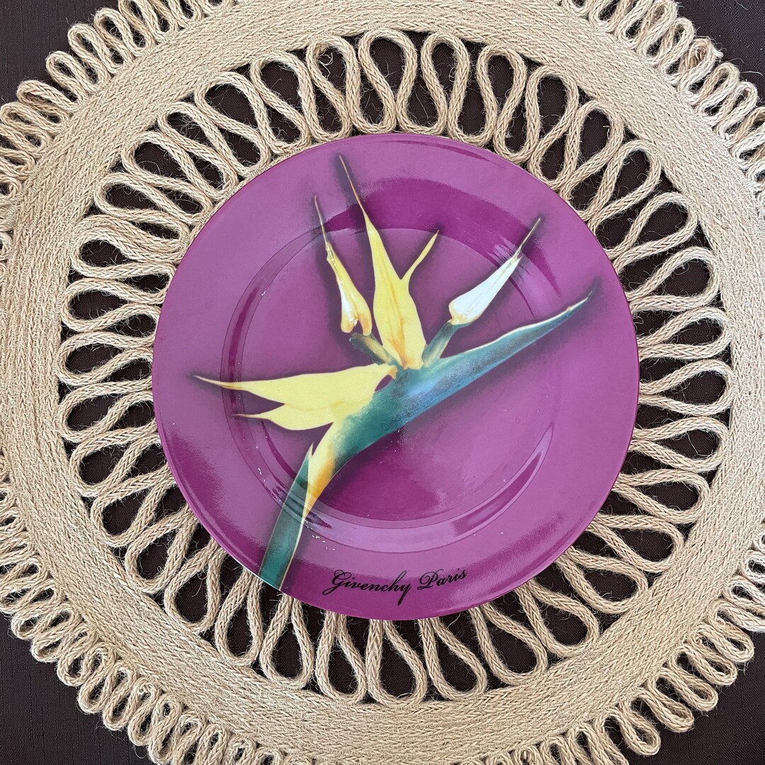 Vintage Givenchy Paris Porcelain Collector Dessert Plate Les Fleurs De ...