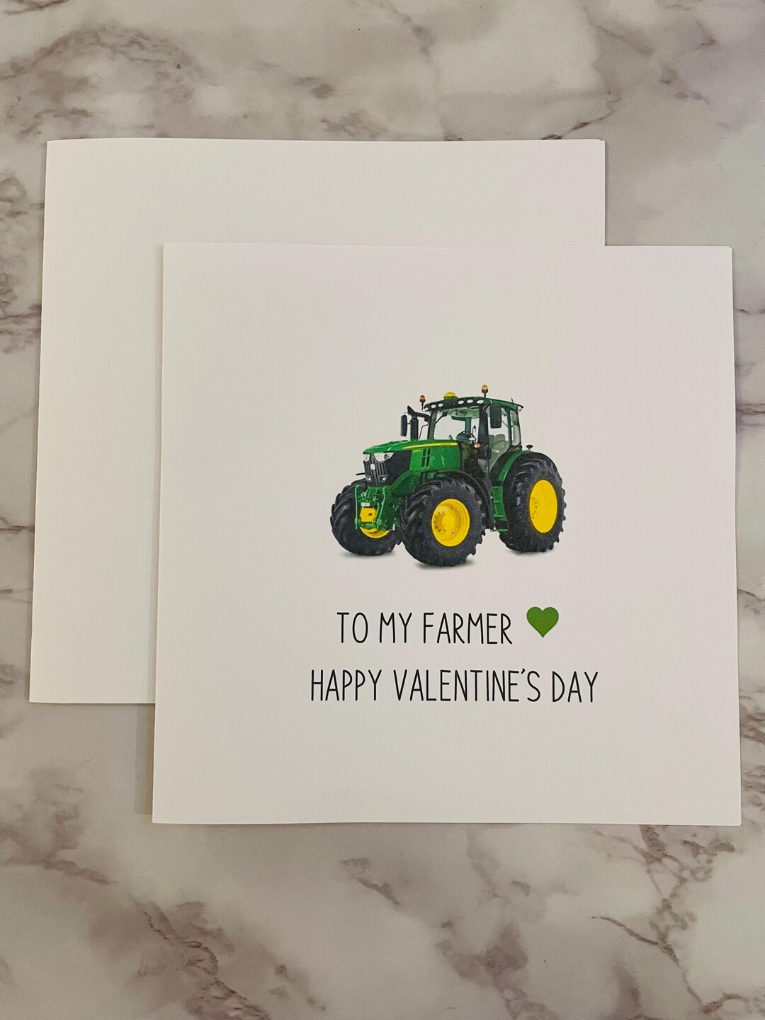 Tractor Farming Valentines Day Card - Etsy