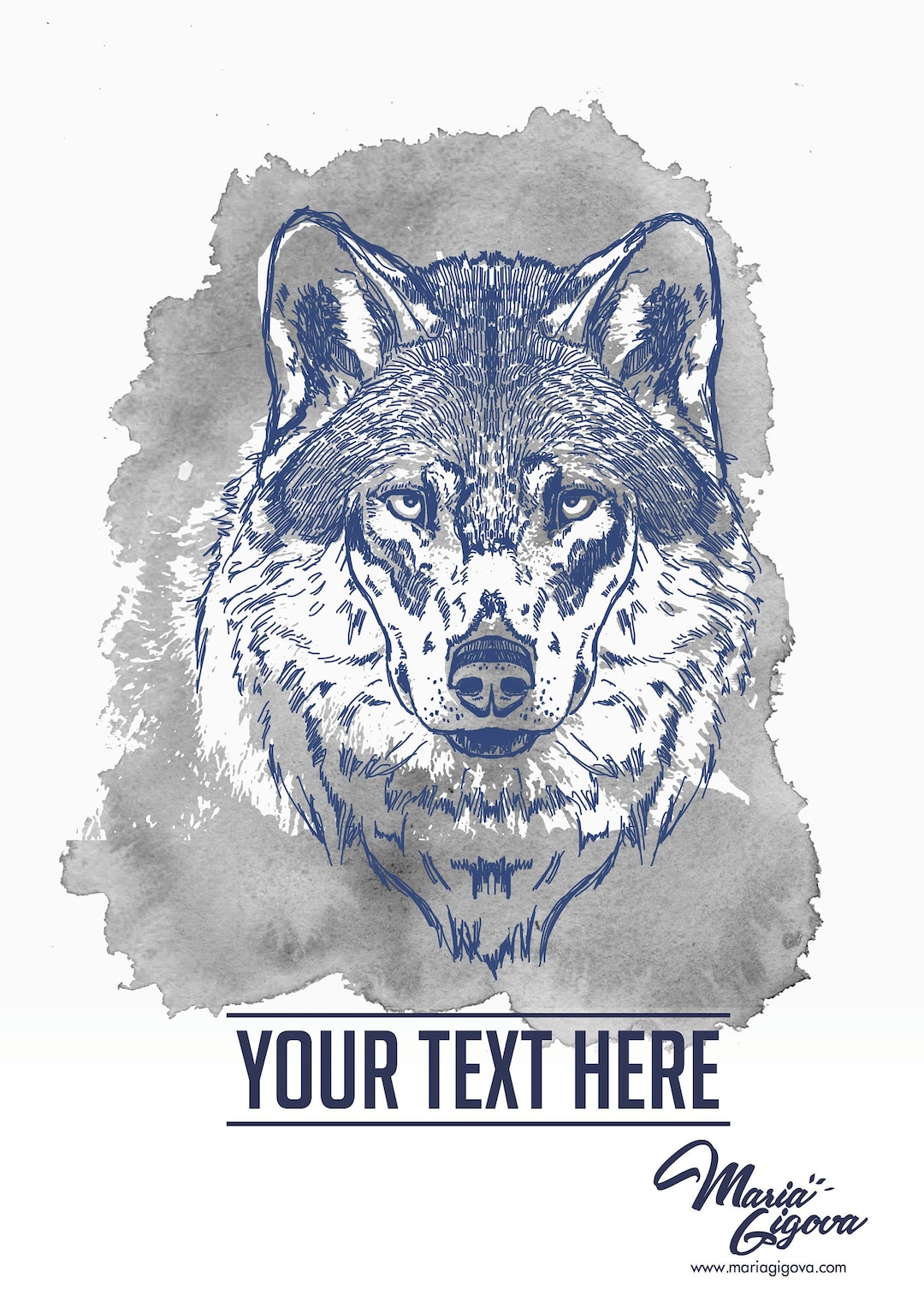 THE WOLF Digital Poster A4 - Etsy