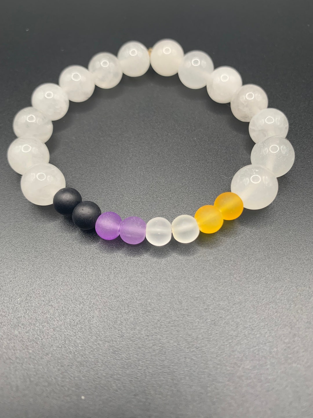 Non-binary Pride Flag Bracelet - Etsy
