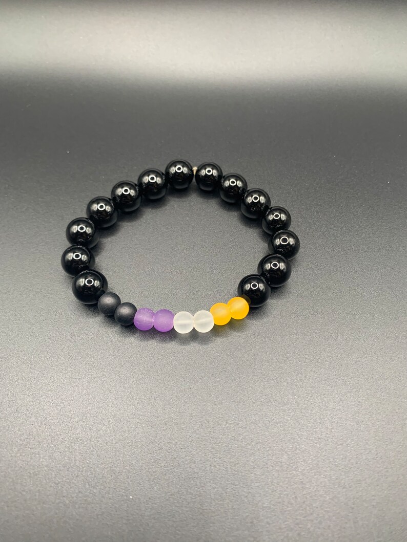 Non-binary Pride Flag Bracelet - Etsy