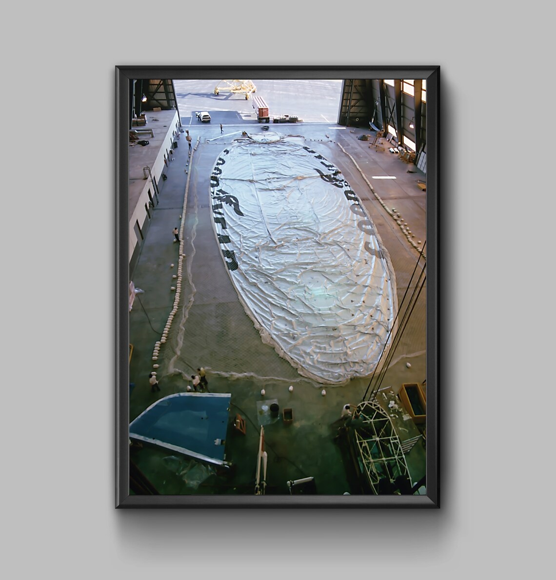 Deflated Goodyear Blimp in Hangar Gift Reprint Artprint | Etsy