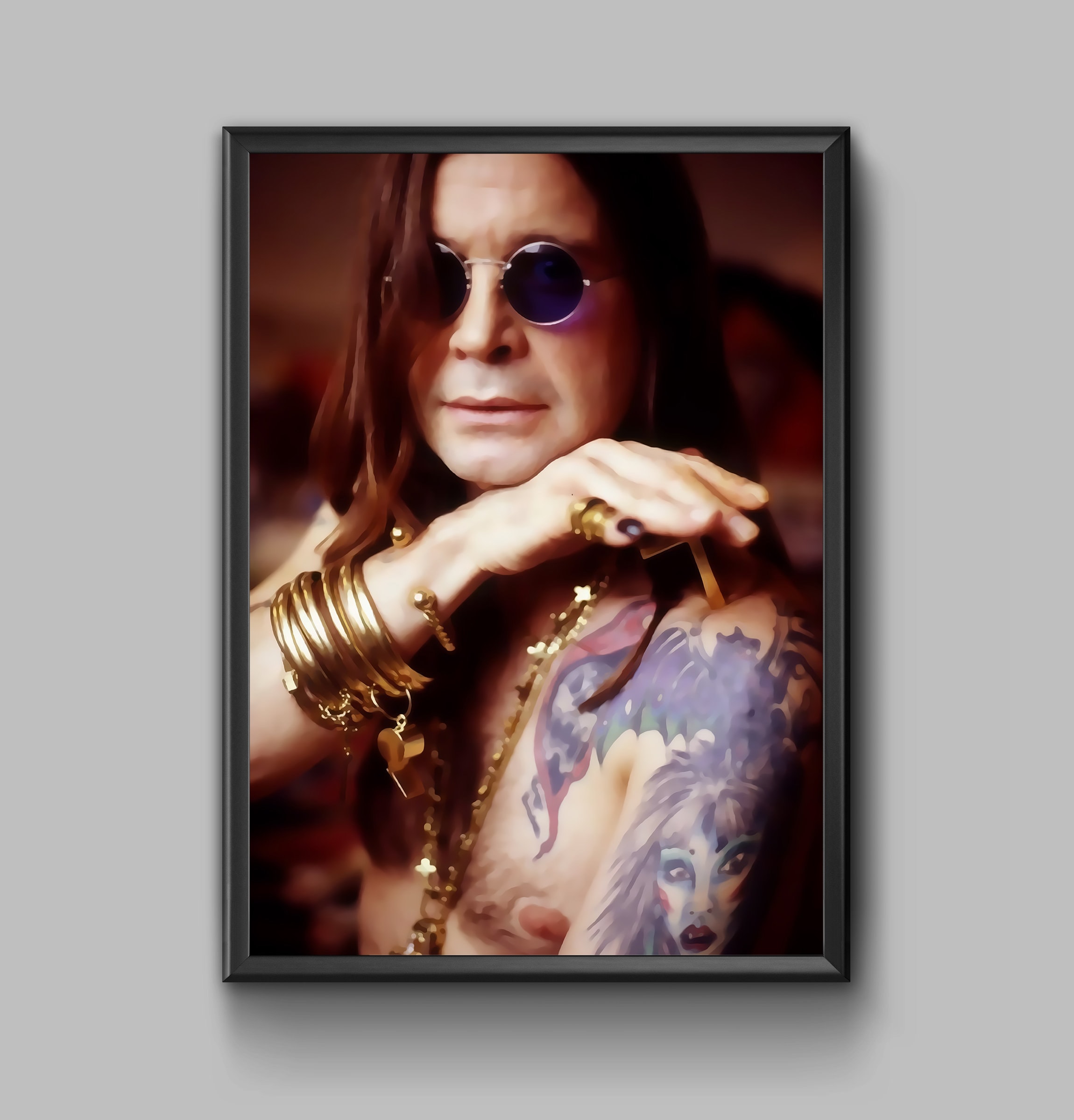 Ozzy Osbourne Art Ozzy Painting print poster canvas art print | Etsy