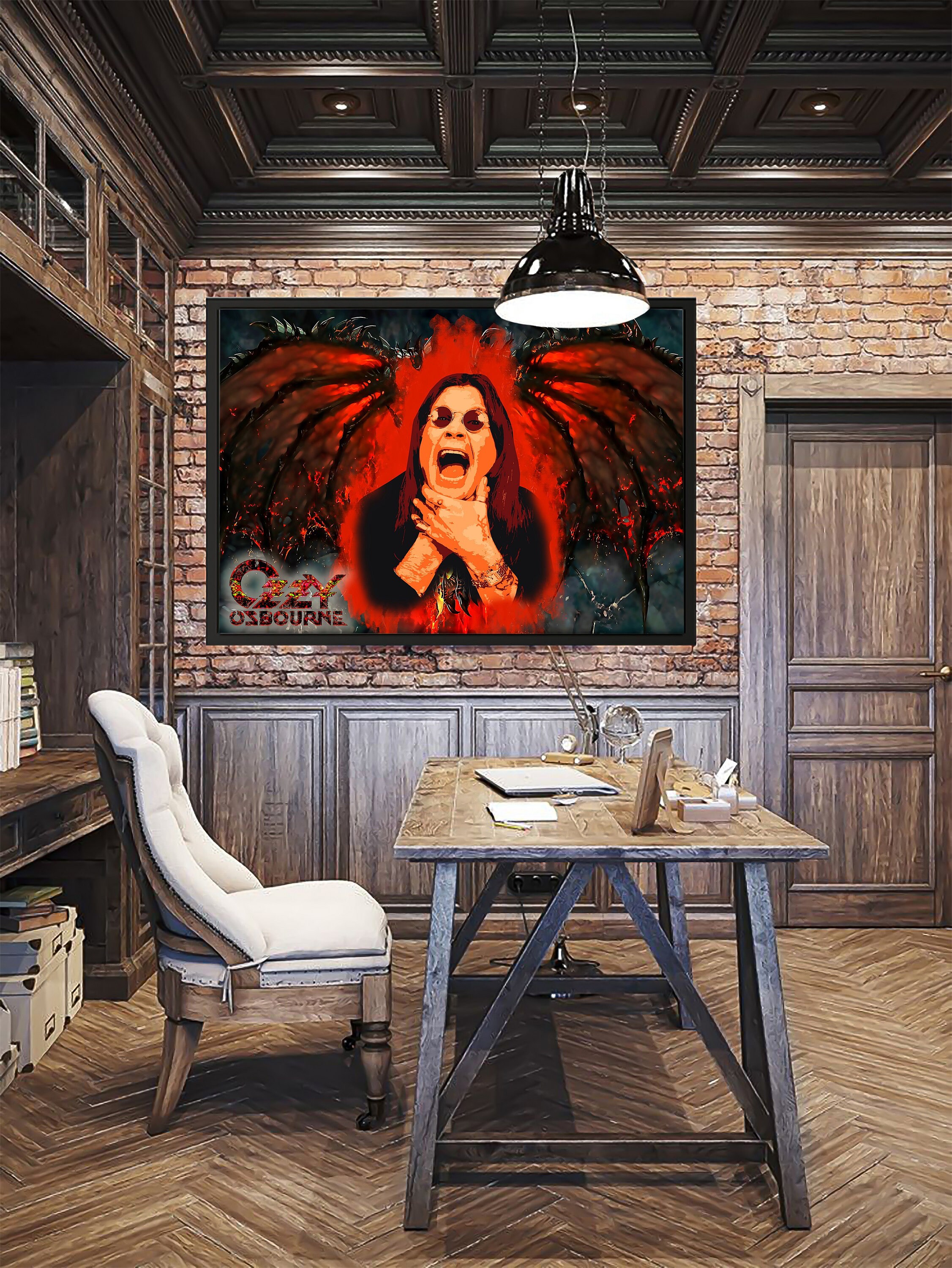 Ozzy Osbourne Art Ozzy Painting print poster canvas art print | Etsy
