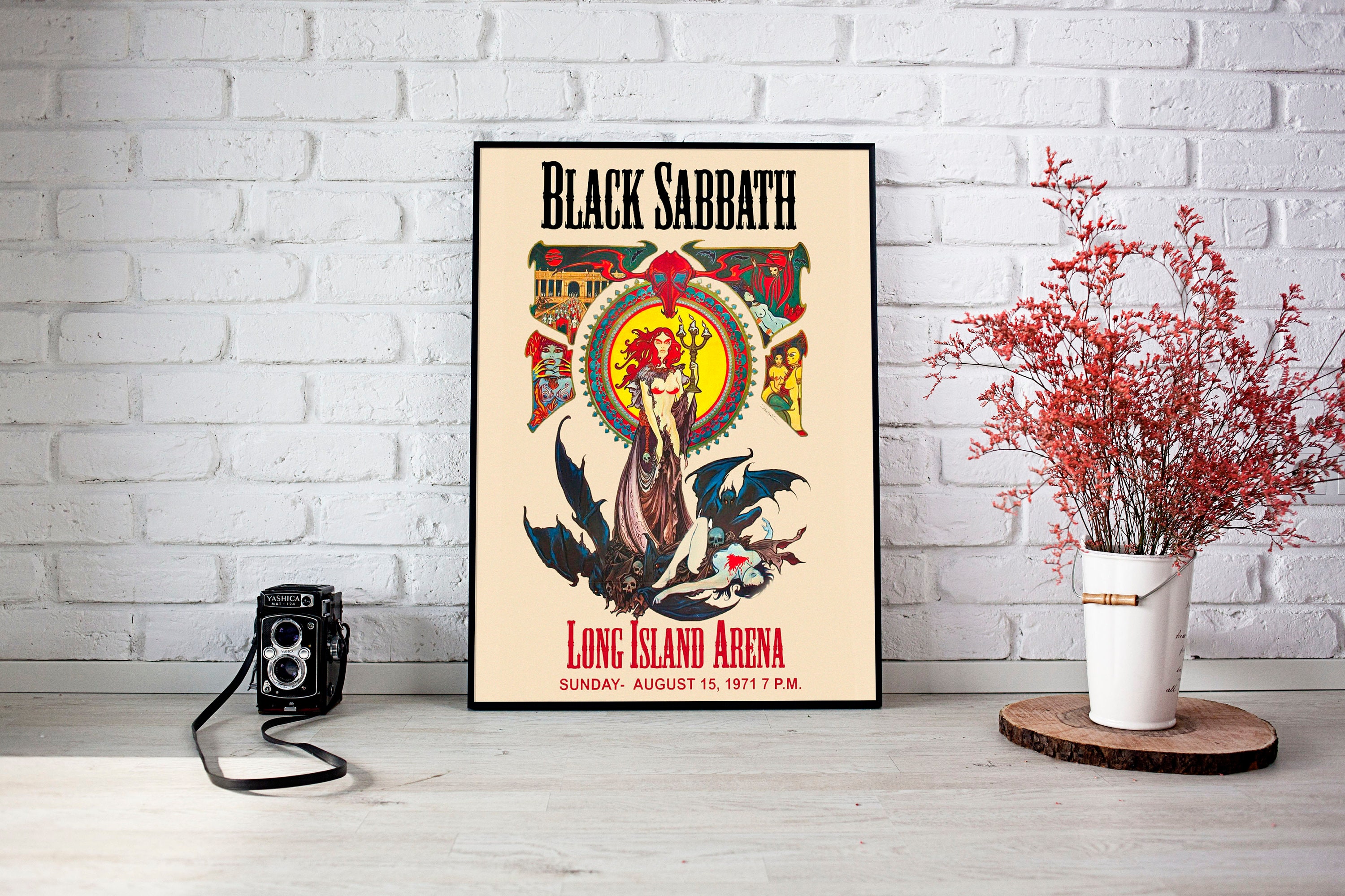 Black Sabbath Concert Poster print poster canvas art print | Etsy