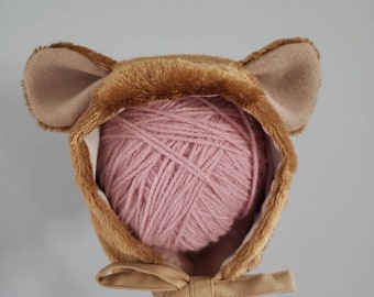 Honey Bear Bonnet Baby Bear Hat Bear Costume Bear Bonnet for Baby ...