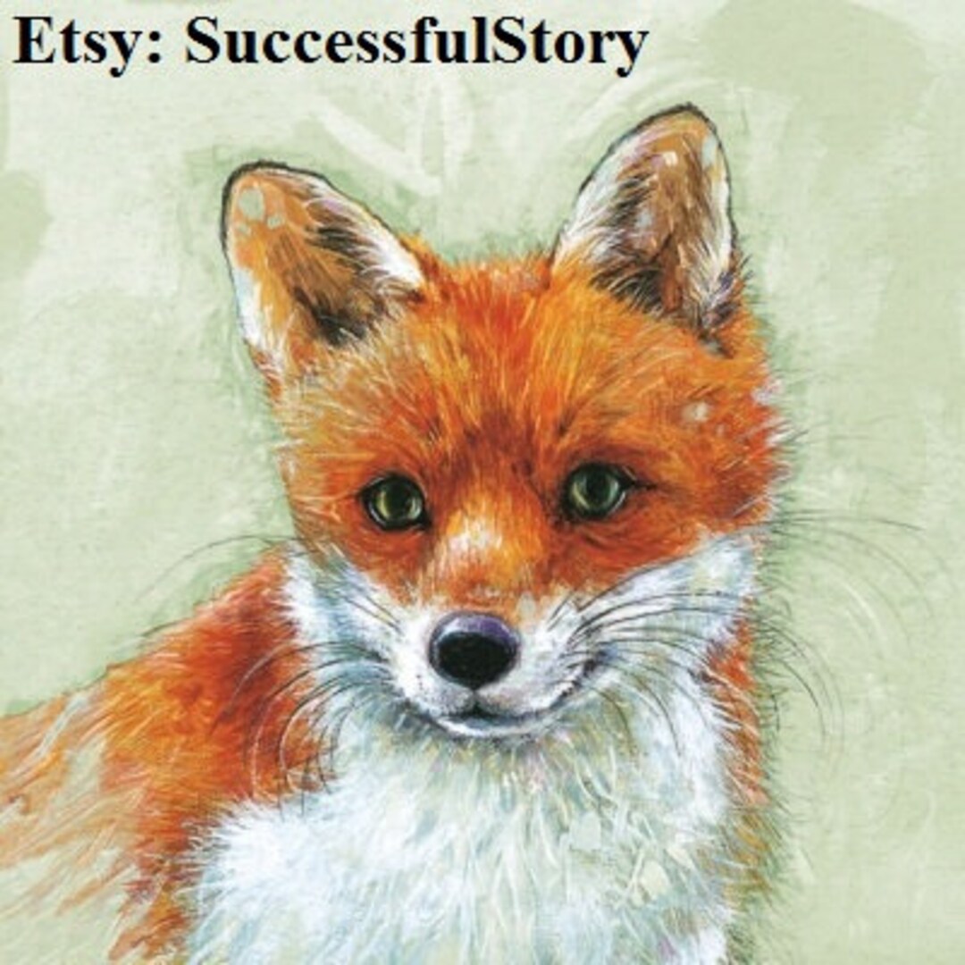 4 FOX, NAPKINS for DECOUPAGE, Paper Serviettes, Animal Print, Tissue ...