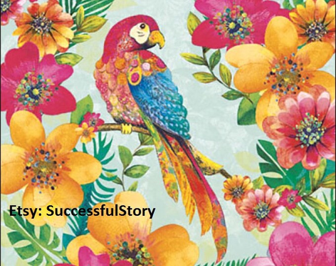 5 Paper Napkins for Decoupage CHERRIES and BIRDS Decoupage Napkins ...