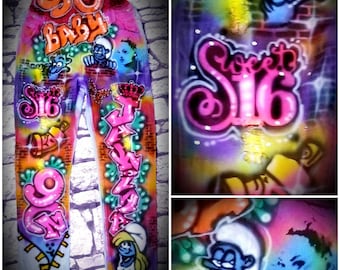 90s Airbrushed Overalls - Etsy