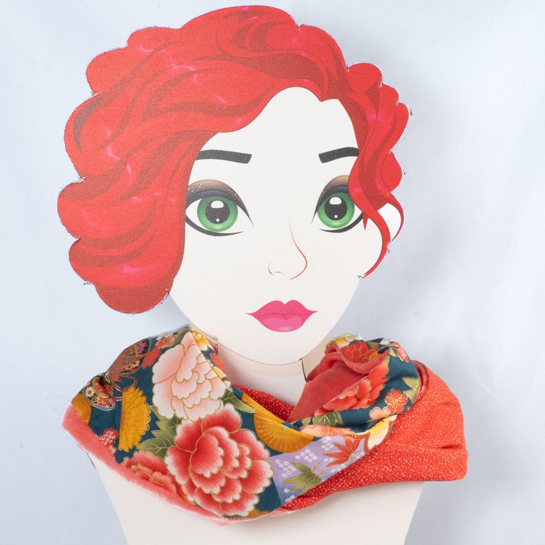 Snood Women Silk Velvet Blush - Etsy