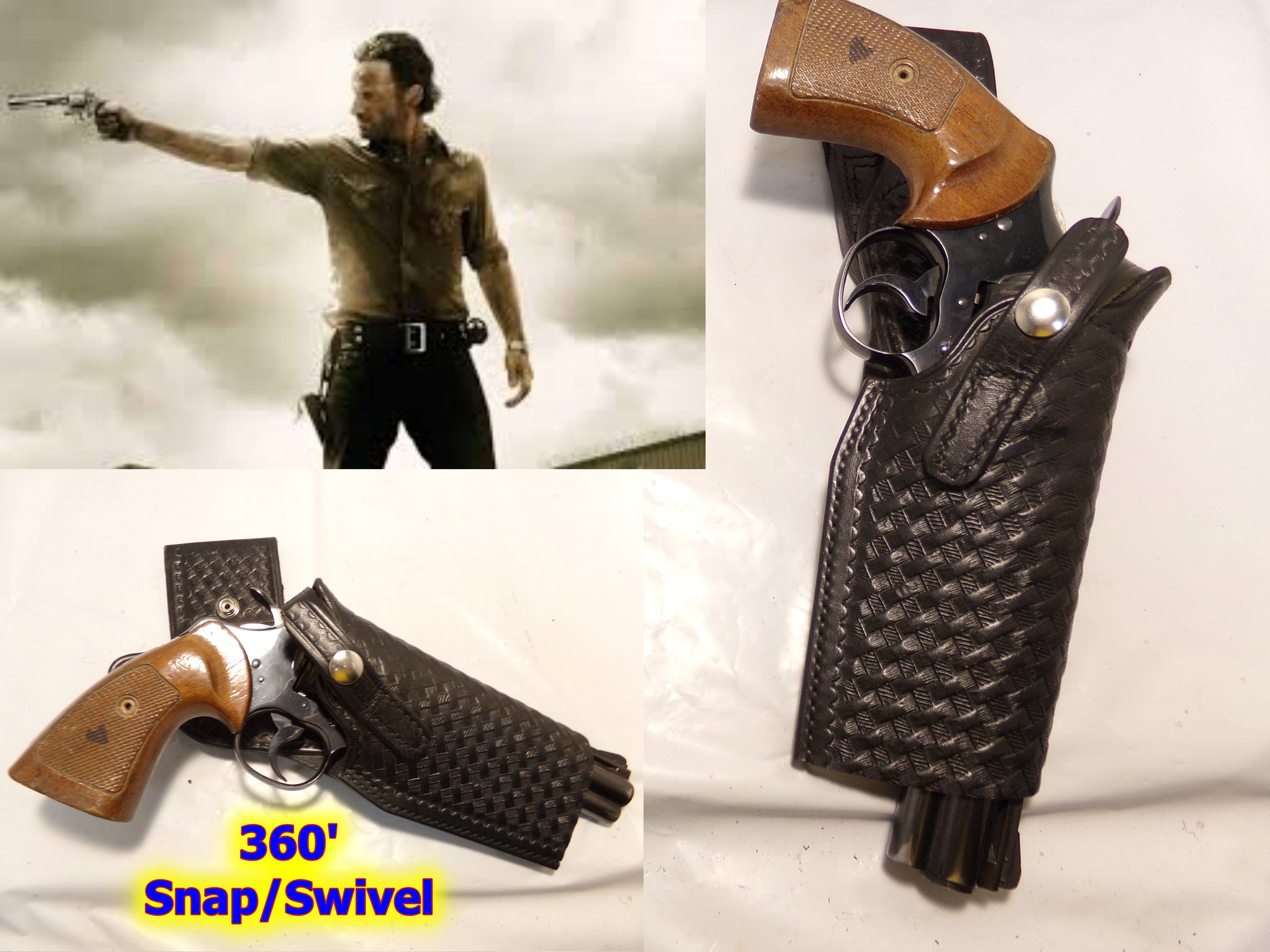 Holsters Rick Grimes Walking Dead Style Leather Gun Holster For Colt