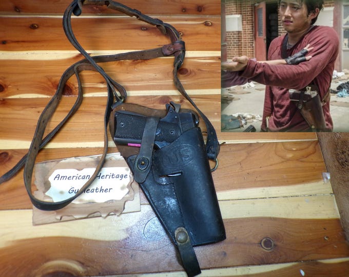 Walking Dead Glenn USMC Boyt M3 WWII Era US Army Tanker Leather ...