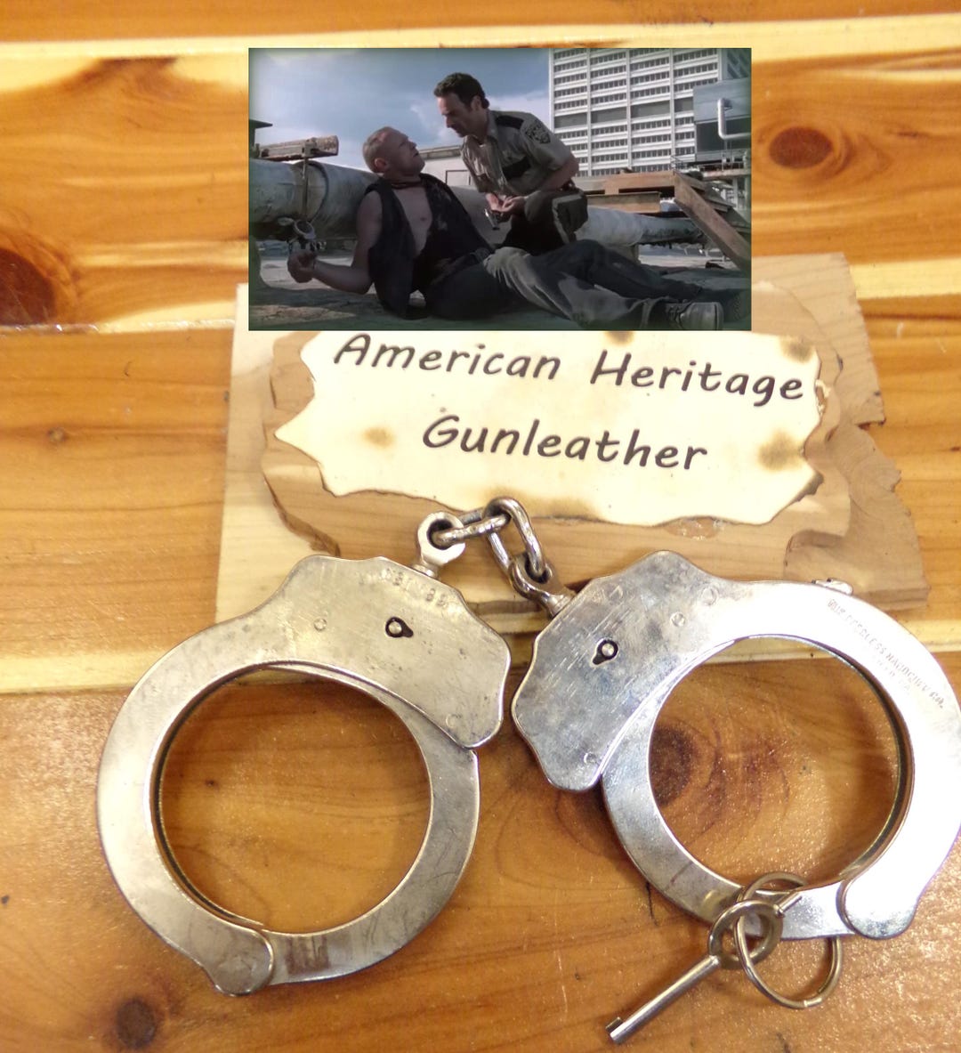 Vintage PEERLESS Chain Handcuffs - Nickel Finish - Similar to WALKING ...