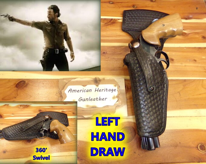 LEFT HAND Gcake Walking Dead Rick Grimes Style Black Basketweave ...