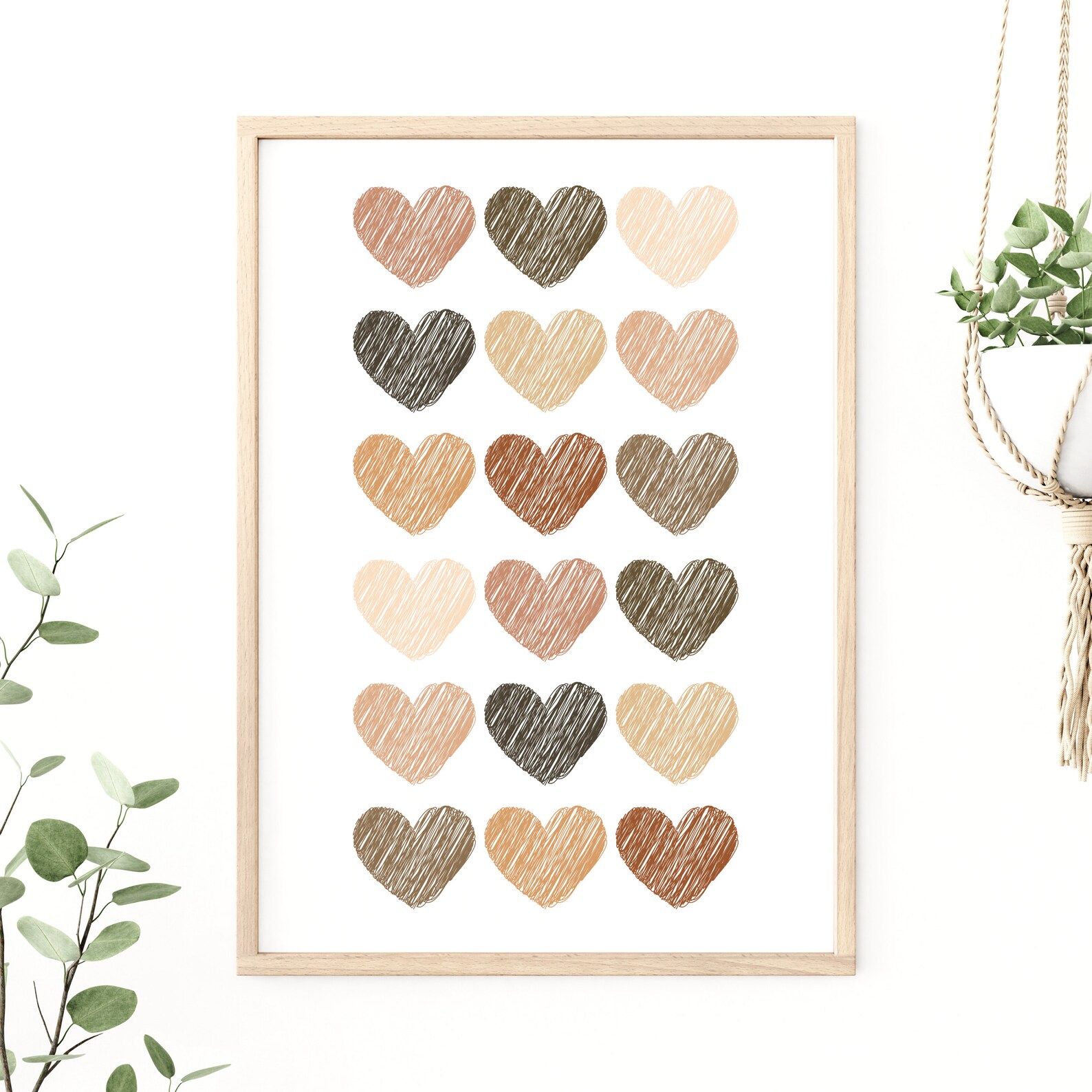 Equality Inclusion Hearts Print Diversity Wall Art - Etsy