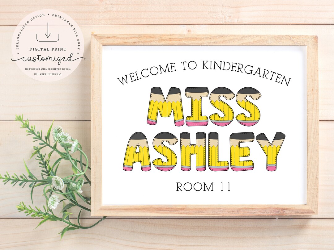 DIGITAL Custom Classroom Print | Personalized Teacher Digital Print ...