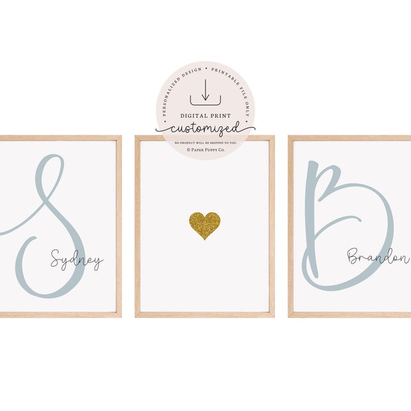 Initial Wall Decor - Etsy