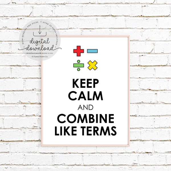 Keep Calm Math - Etsy