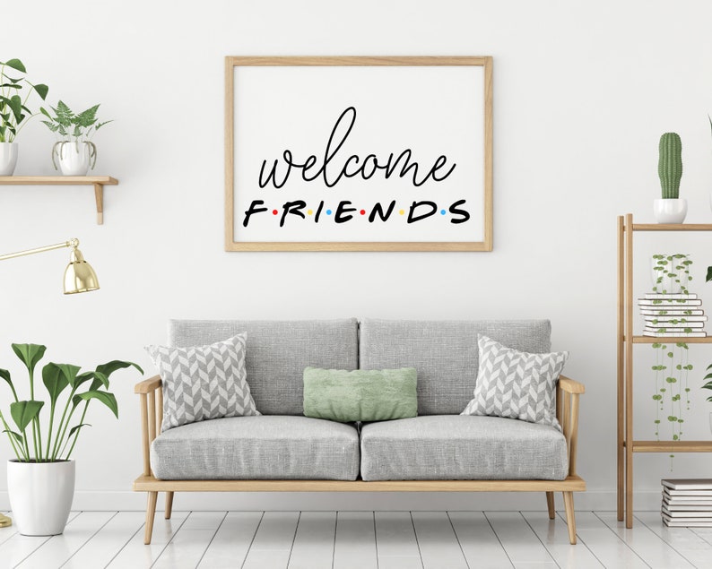 Welcome Friends Print Friends TV Show Print Digital - Etsy