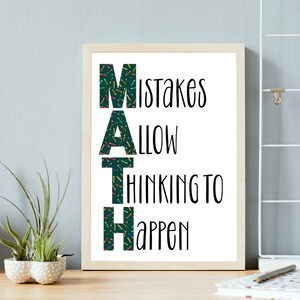 MATH Classroom Poster | Digital Download | Math Classroom Decor ...