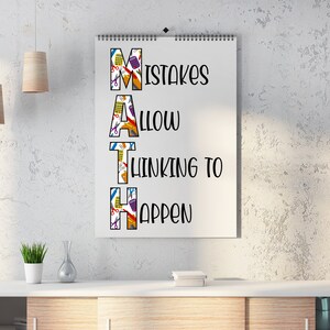 MATH Classroom Poster | Digital Download | Math Classroom Decor ...