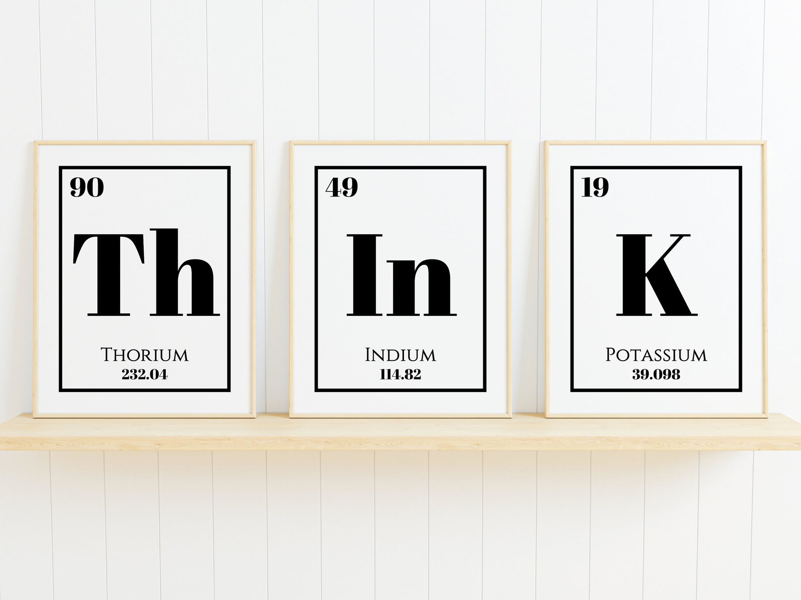 Think Periodic Table Classroom Posters Science Decor Puns - Etsy