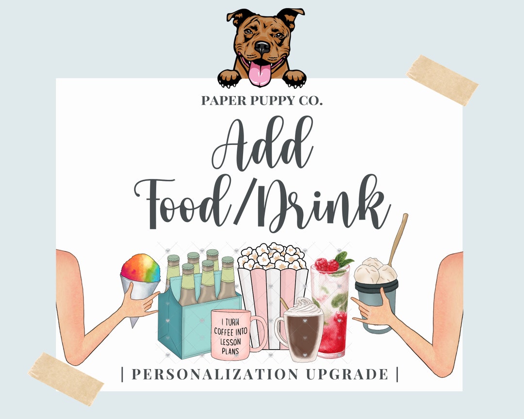 Add-on: Food/drink - Etsy