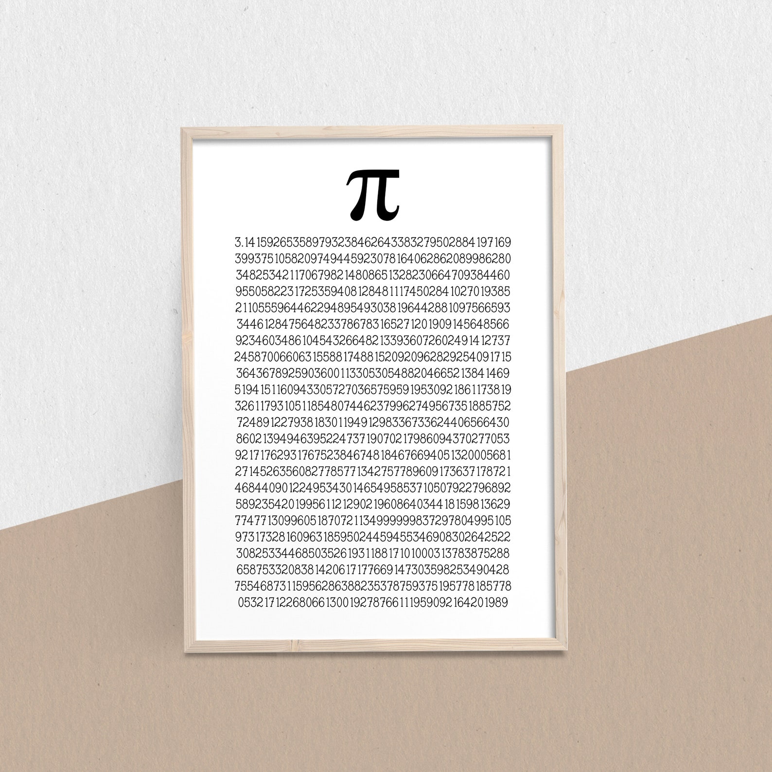 First 1000 Digits of Pi Printable Fun Math Poster Fun Math - Etsy