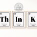 Think Periodic Table Classroom Posters Science Decor Puns - Etsy