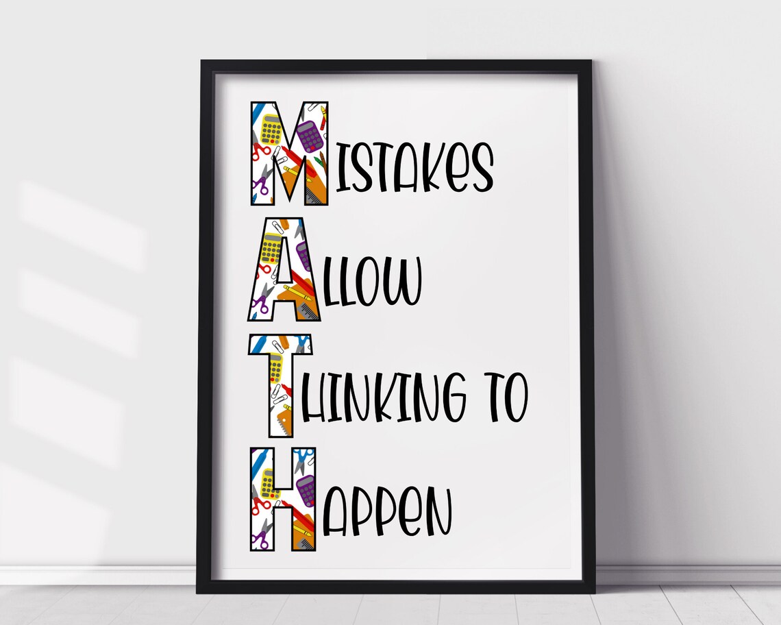 MATH Classroom Poster | Digital Download | Math Classroom Decor ...