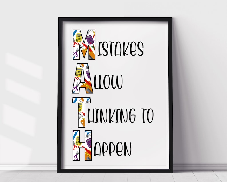 MATH Classroom Poster Digital Download Math Classroom - Etsy